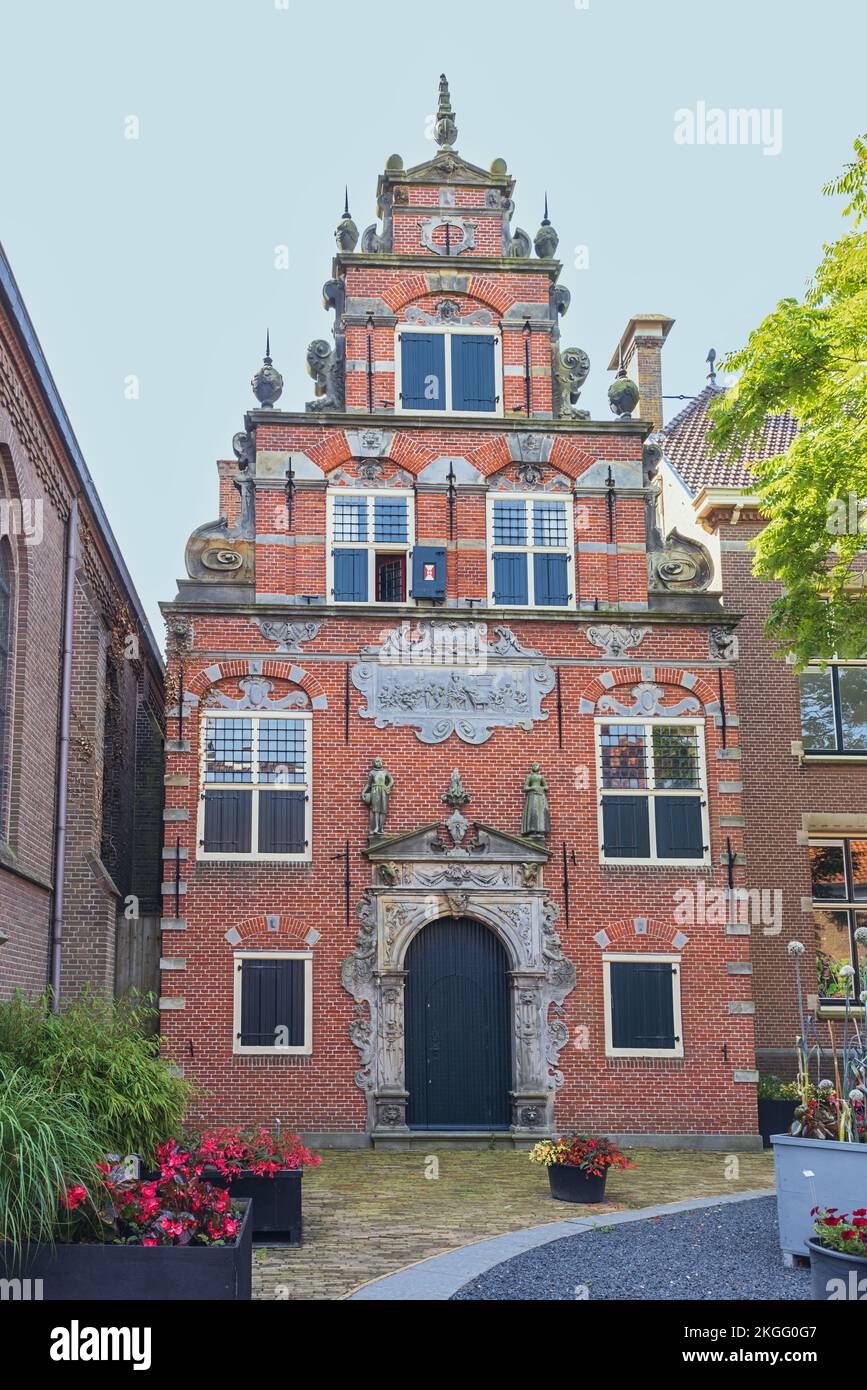 View of the Old Orphanage, a beautifully restored building in Enkhuizen ...
