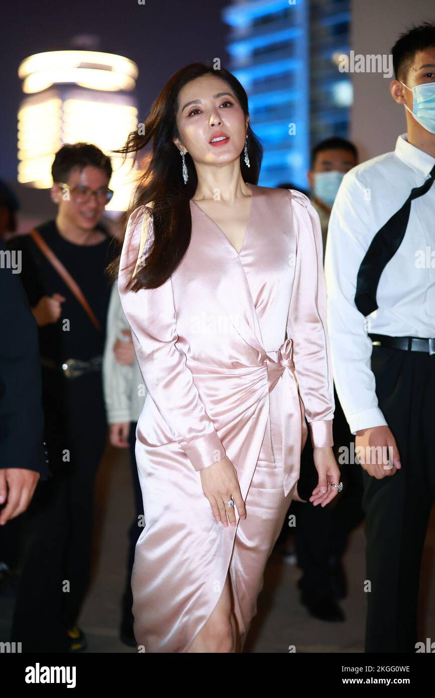 Chinese actress Zeng Li attended a brand activity in Changsha City ...