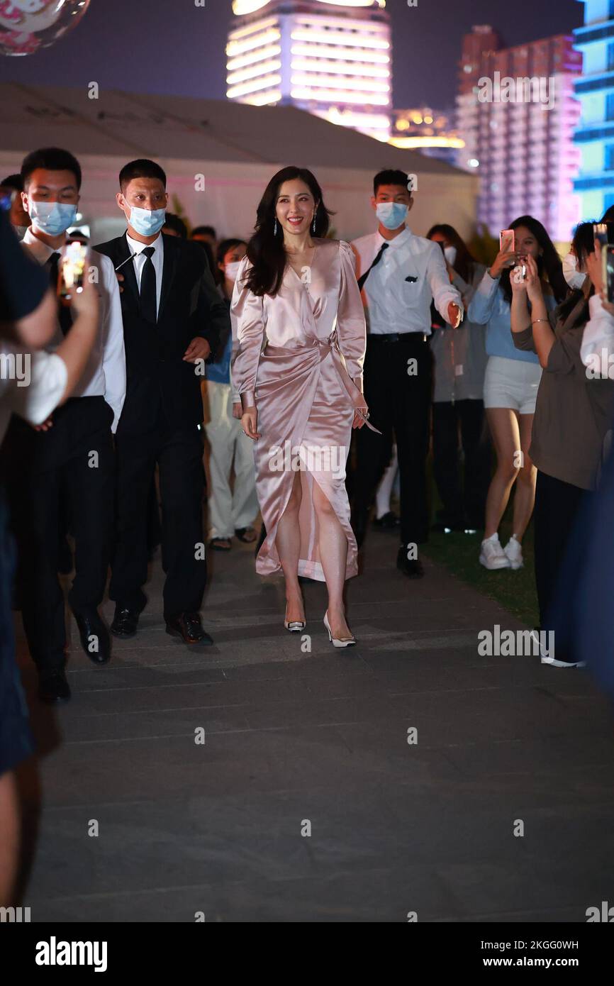 Chinese actress Zeng Li attended a brand activity in Changsha City ...