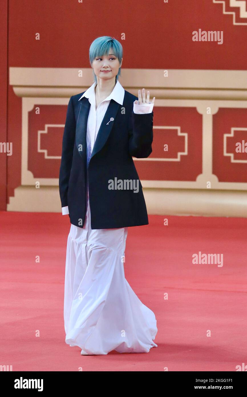 Chinese singer, songwriter, DJ and actress Chris Lee attended on the ...