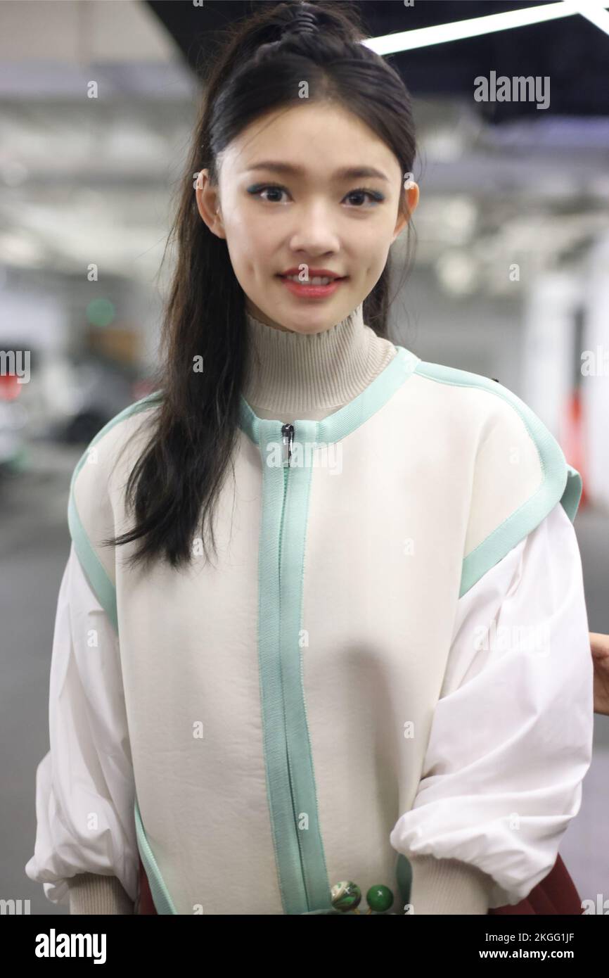 Chinese actress Lin Yun departed from a hotel in Shanghai, China, 4 ...