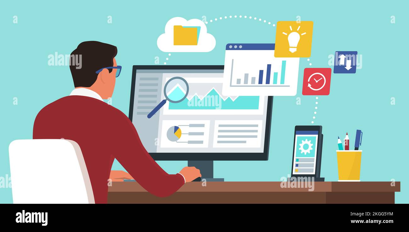 Reports Stock Vector Images - Alamy