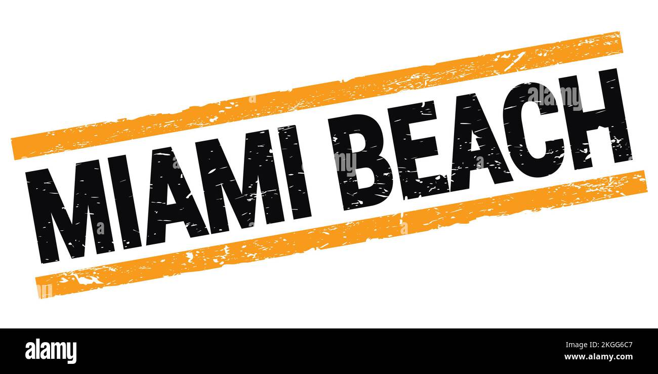Miami beach stamp Cut Out Stock Images & Pictures - Alamy