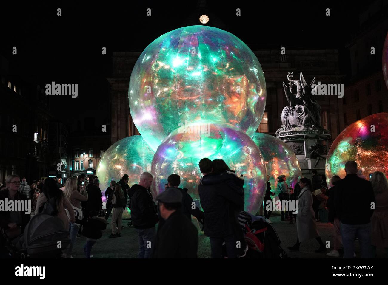 Liverpool as part of the River of Light festival. Created by Atelier ...