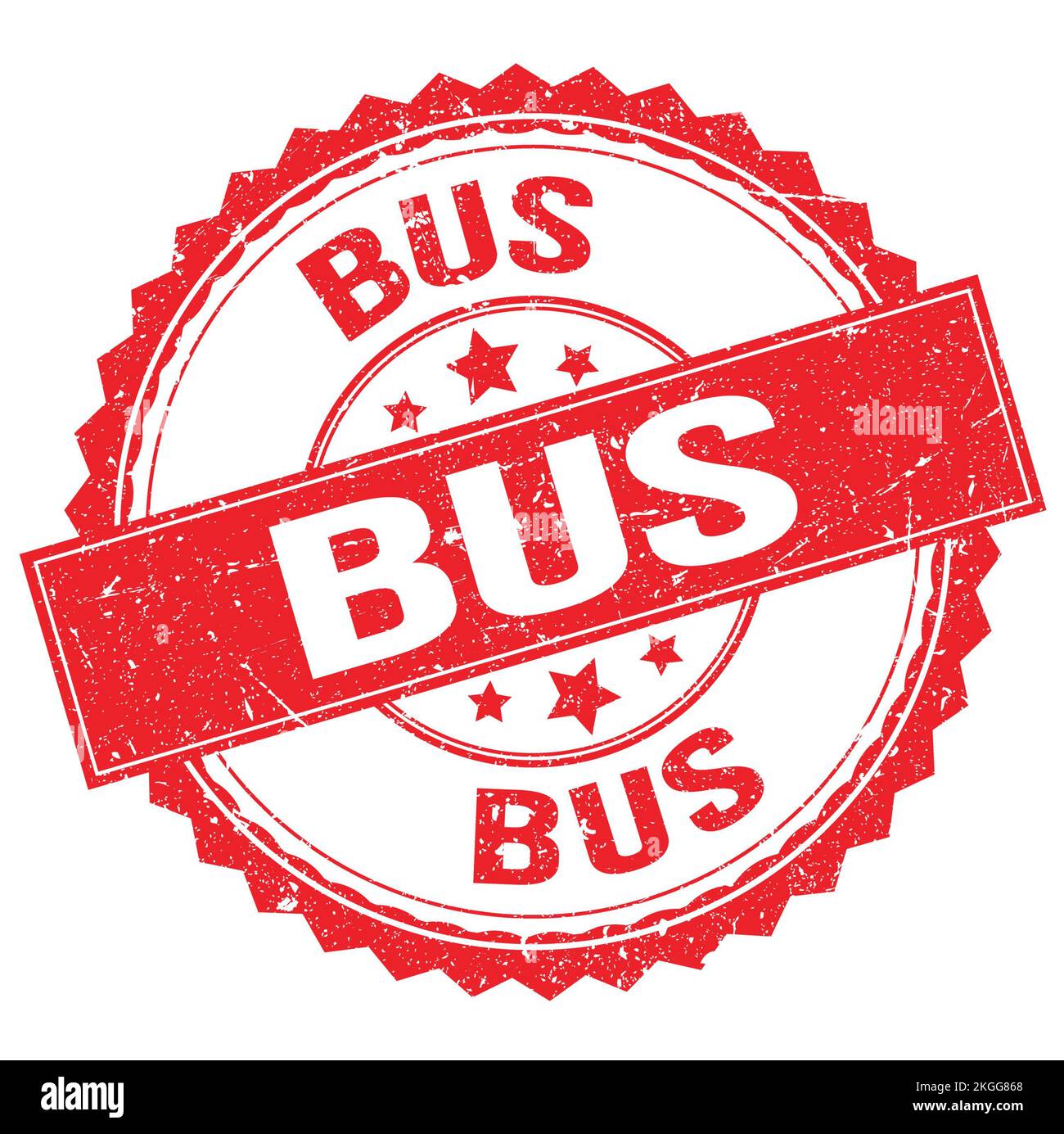 BUS text written on red round stamp sign Stock Photo - Alamy