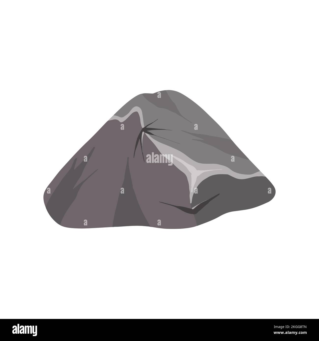 Stone vector icon.Cartoon vector icon isolated on white background ...