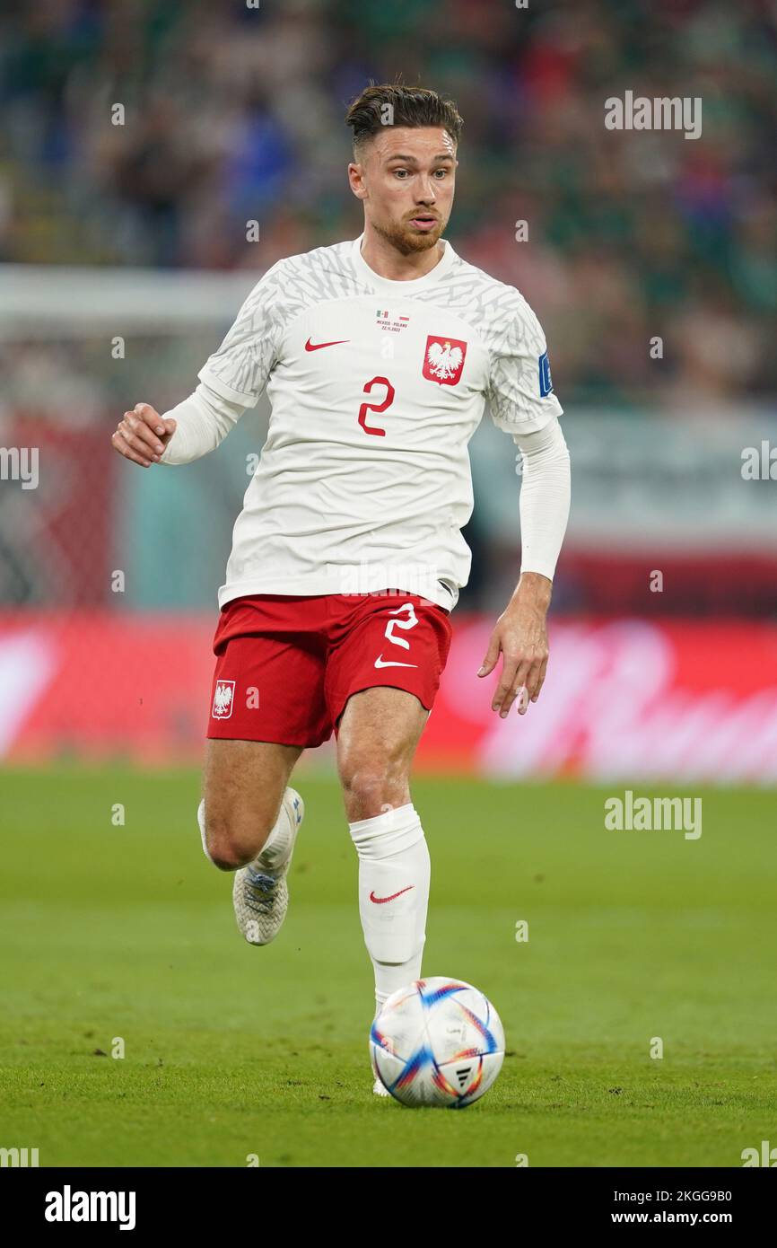 Doha, Qatar, 22nd November 2022. Matty Cash of Poland during the FIFA ...
