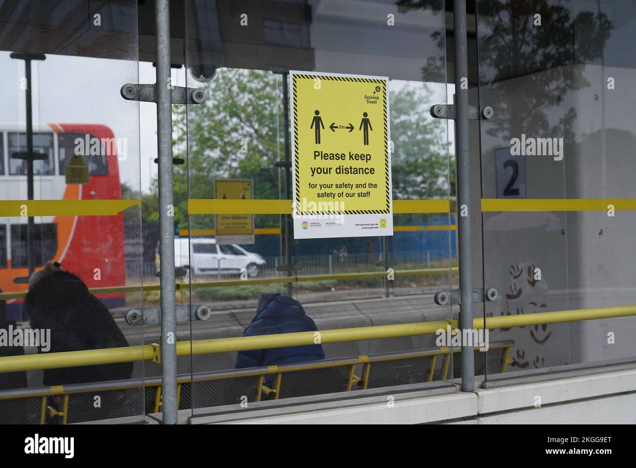 Please keep your distance sign boards in Knowsley to create awareness ...