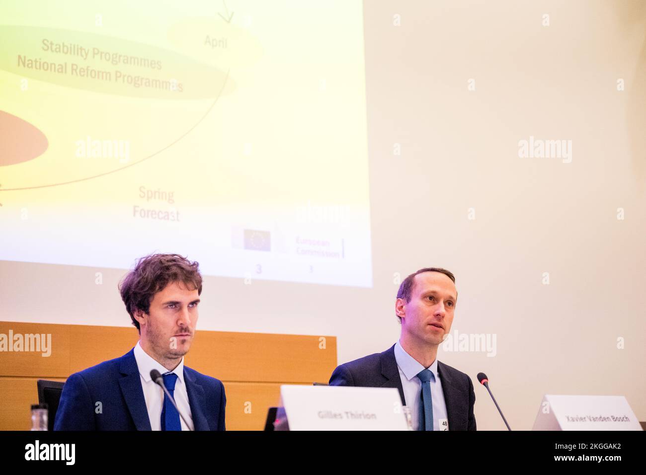 DG ECFIN Economist Gilles Thirion and European Semester Officer Xavier ...