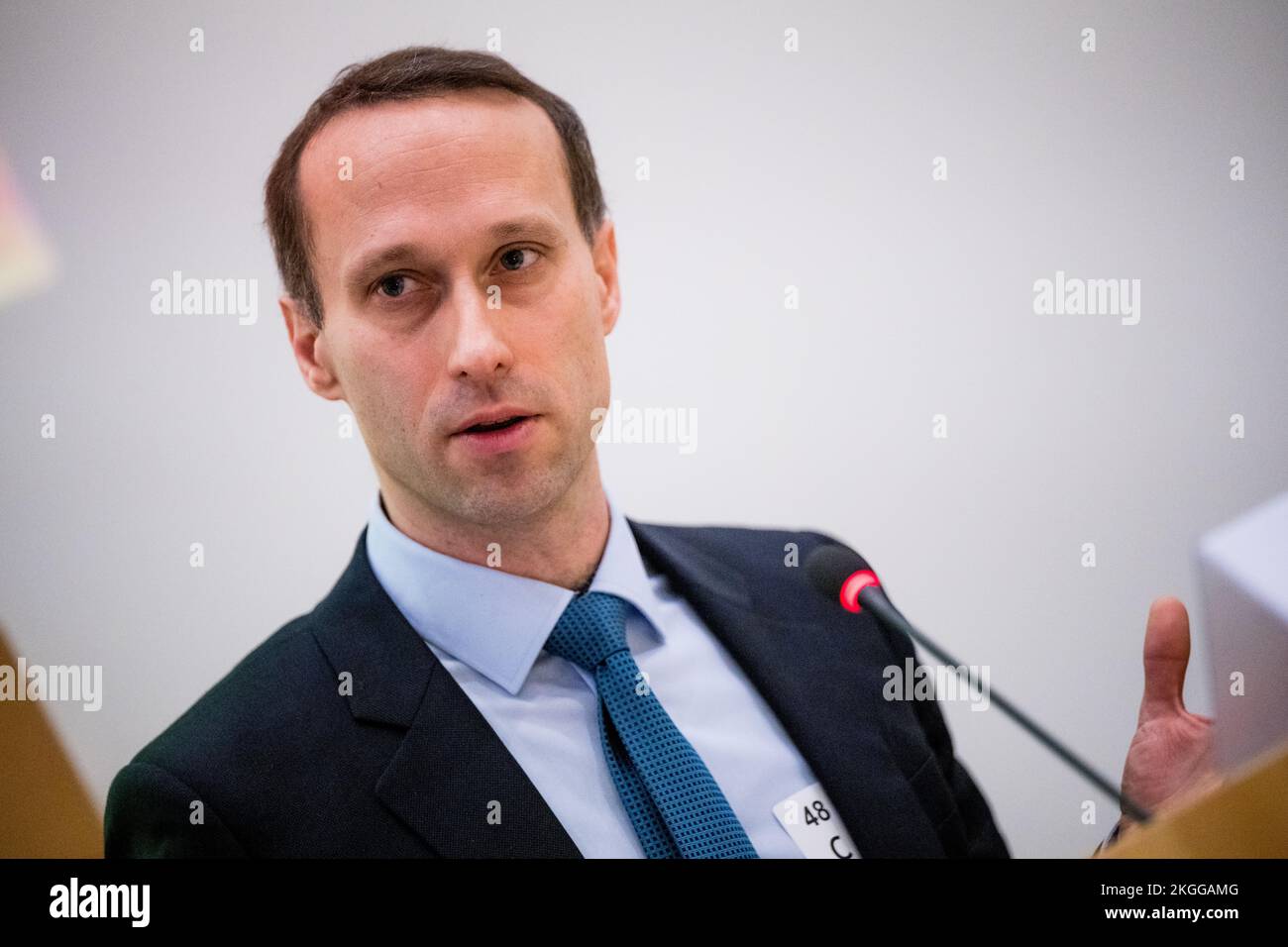 European Semester Officer Xavier Vanden Bosch pictured during a session ...