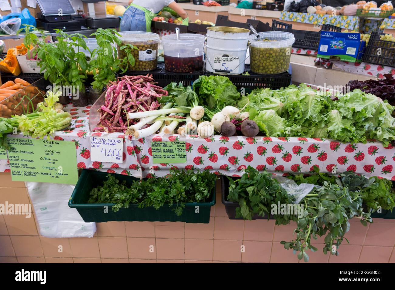 Indoor Market, Tavira, Algarve, Portugal Stock Photo - Alamy