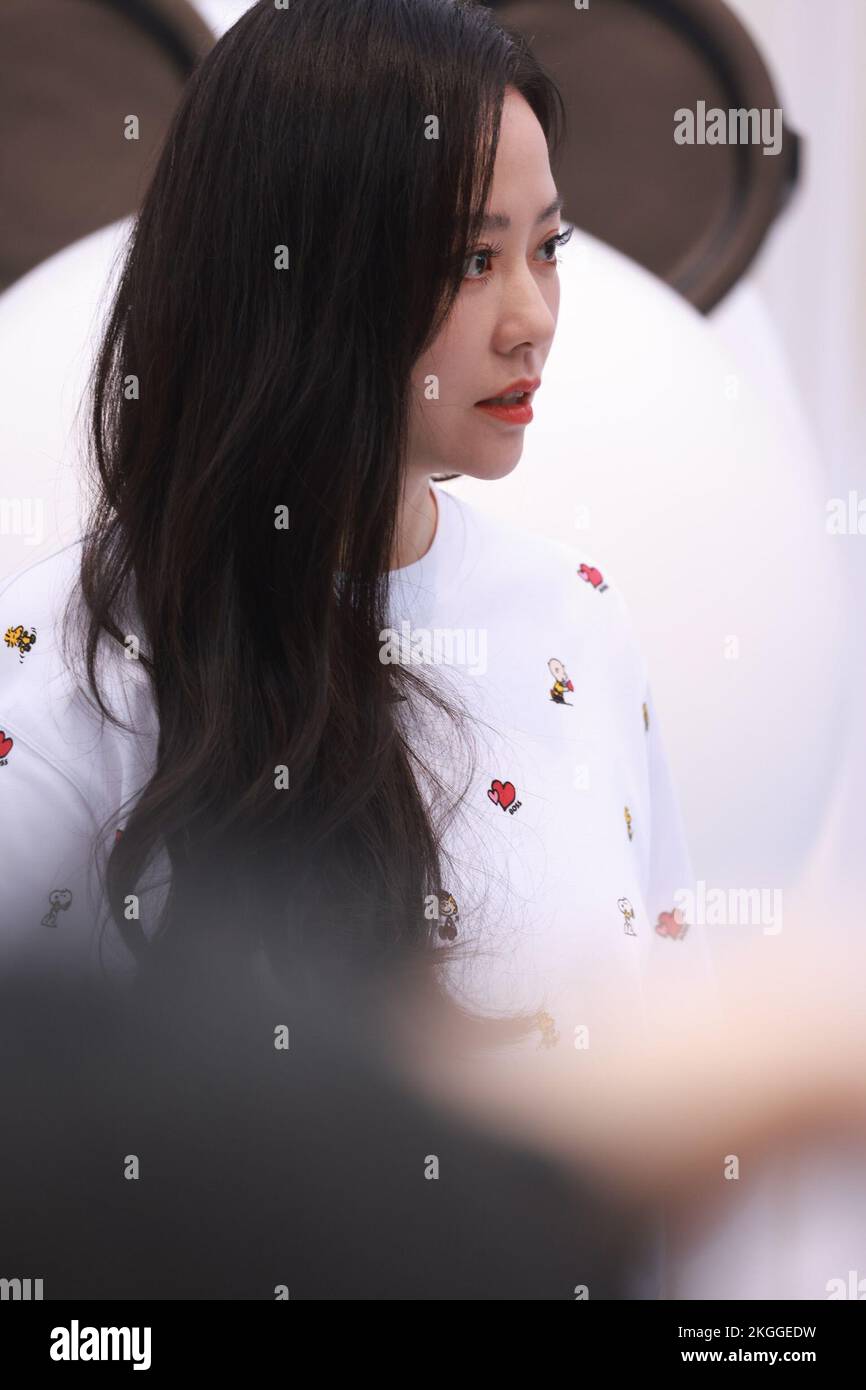 Chinese singer-songwriter Jane Zhang attended the Boss brand activity ...