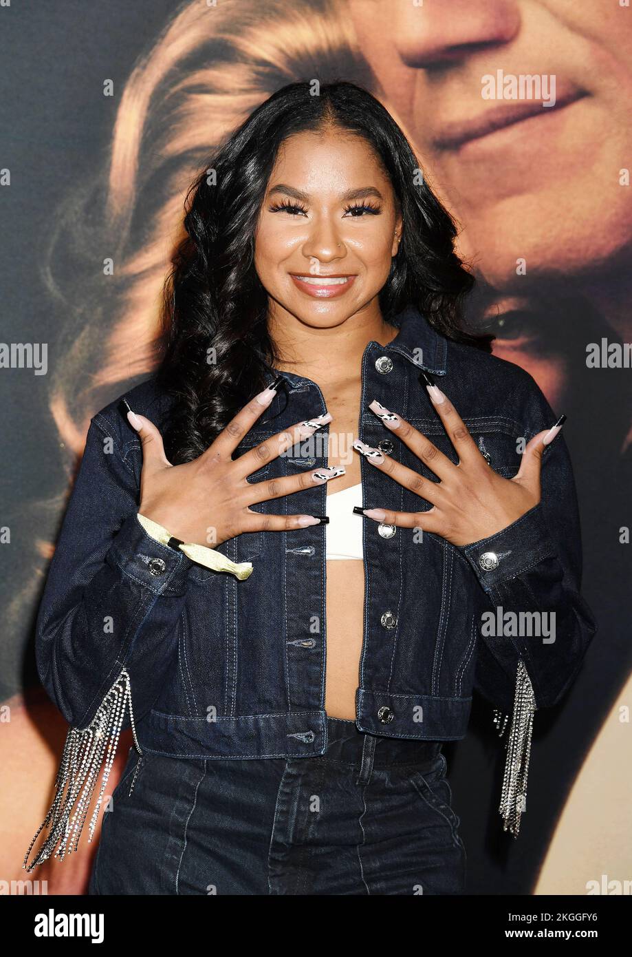LOS ANGELES, CALIFORNIA - NOVEMBER 21: Gymnast Jordan Chiles attends ...