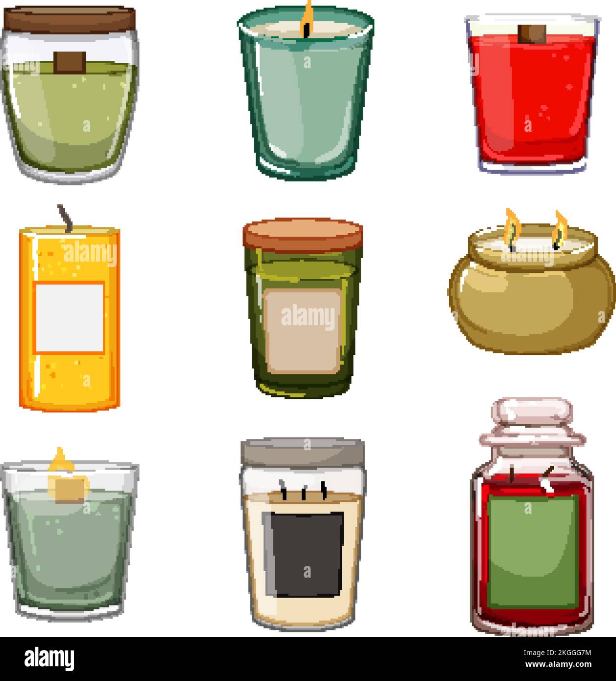 Candles container Stock Vector Images - Alamy