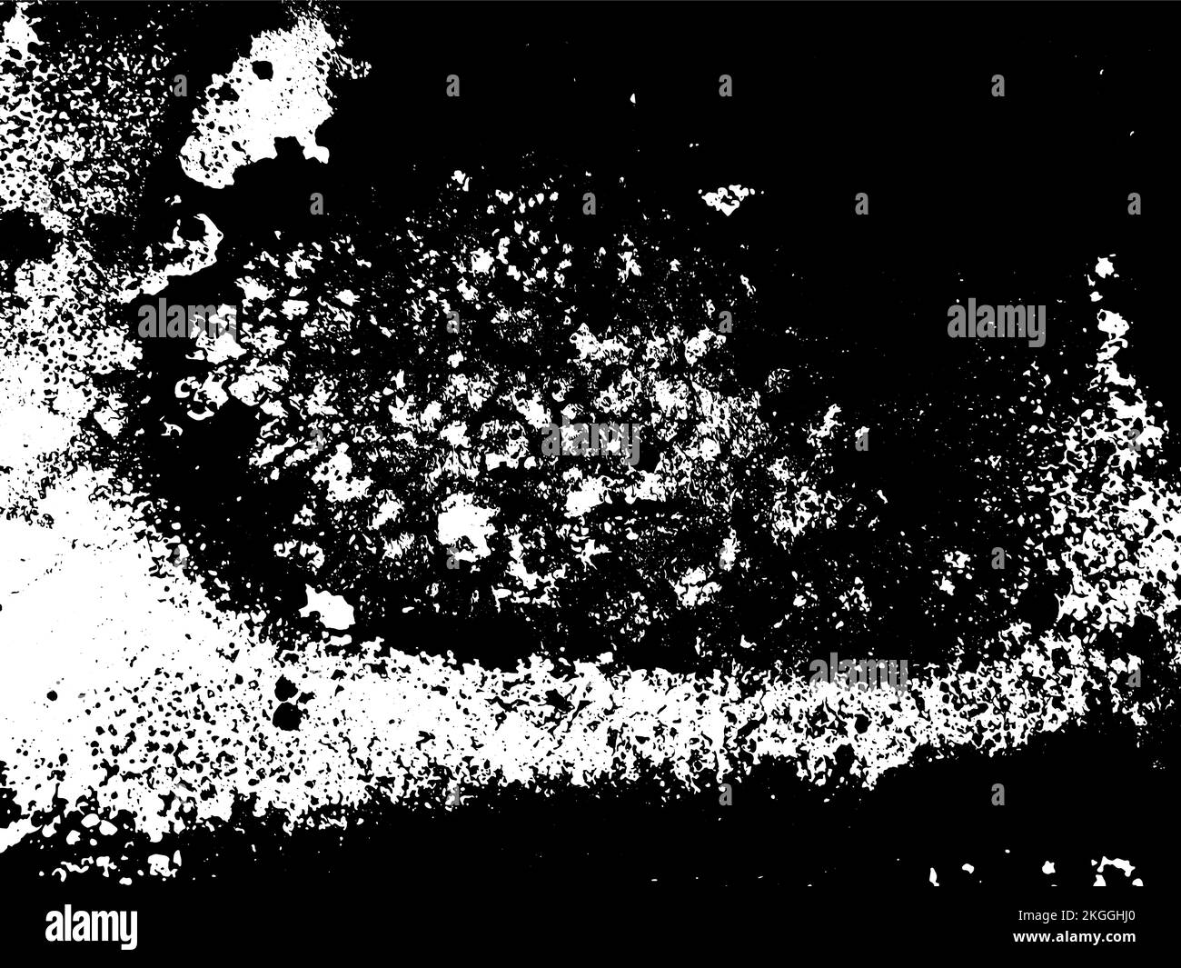 Rusty grunge texture. Aggressive damaged surface. Black white ...