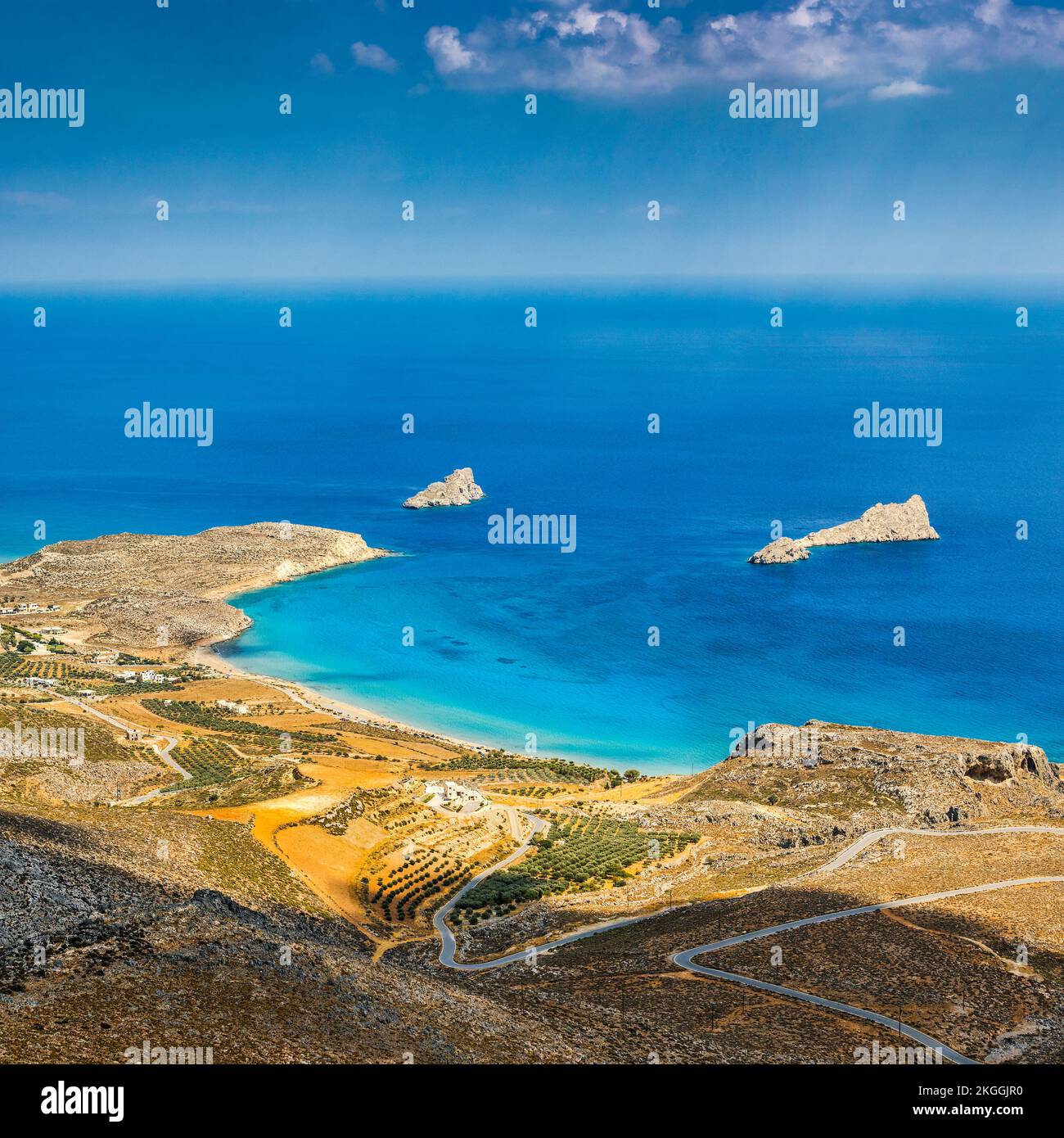 Xerokambos beach, Crete, Greece Stock Photo - Alamy