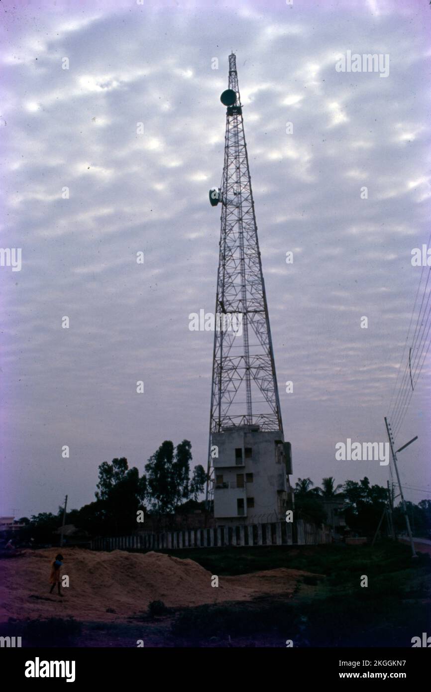 Tele Communication Tower, Shantiniketan, West Bengal, India Stock Photo ...