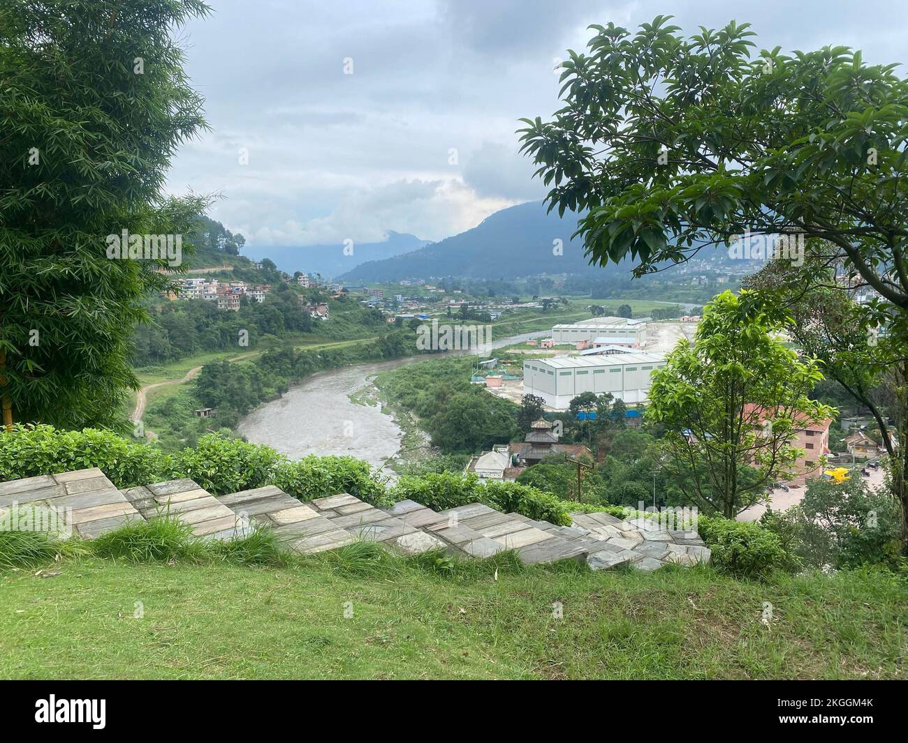 A beautiful shot of rural hills in the countryside of Nepal Stock Photo ...