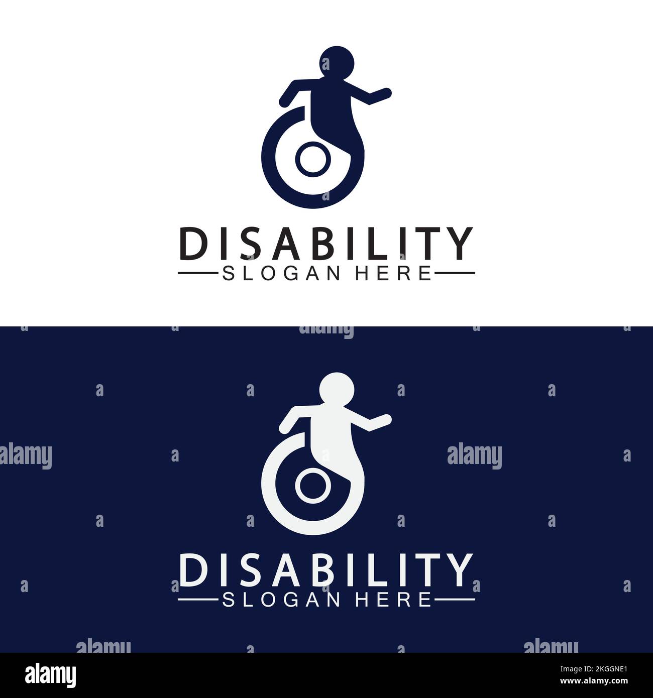 Passionate Disability People Support Logo. Wheel Chair Logo ...