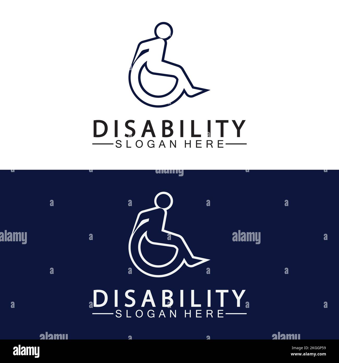 Passionate Disability People Support Logo. Wheel Chair Logo ...