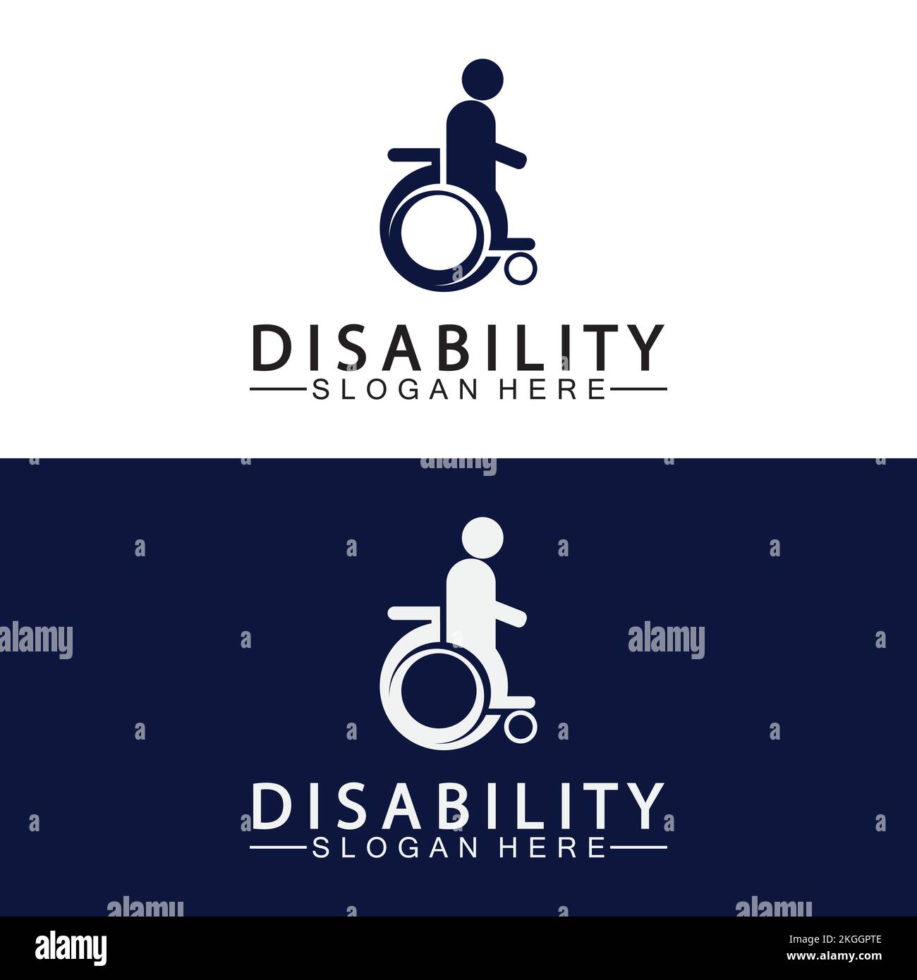 Passionate Disability People Support Logo. Wheel Chair Logo ...