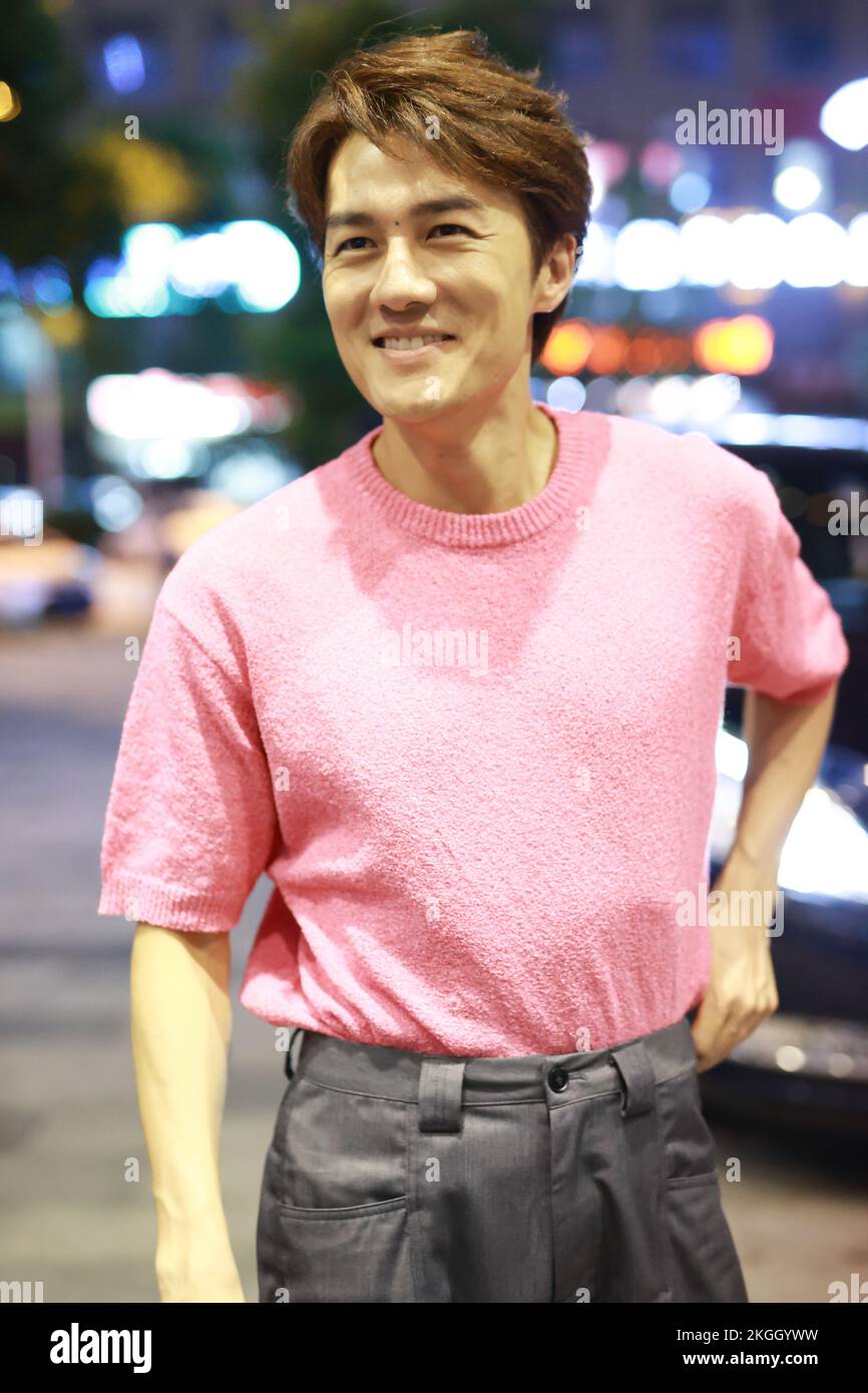 Taiwanese singer, songwriter, actor and director Kenji Wu came off work ...