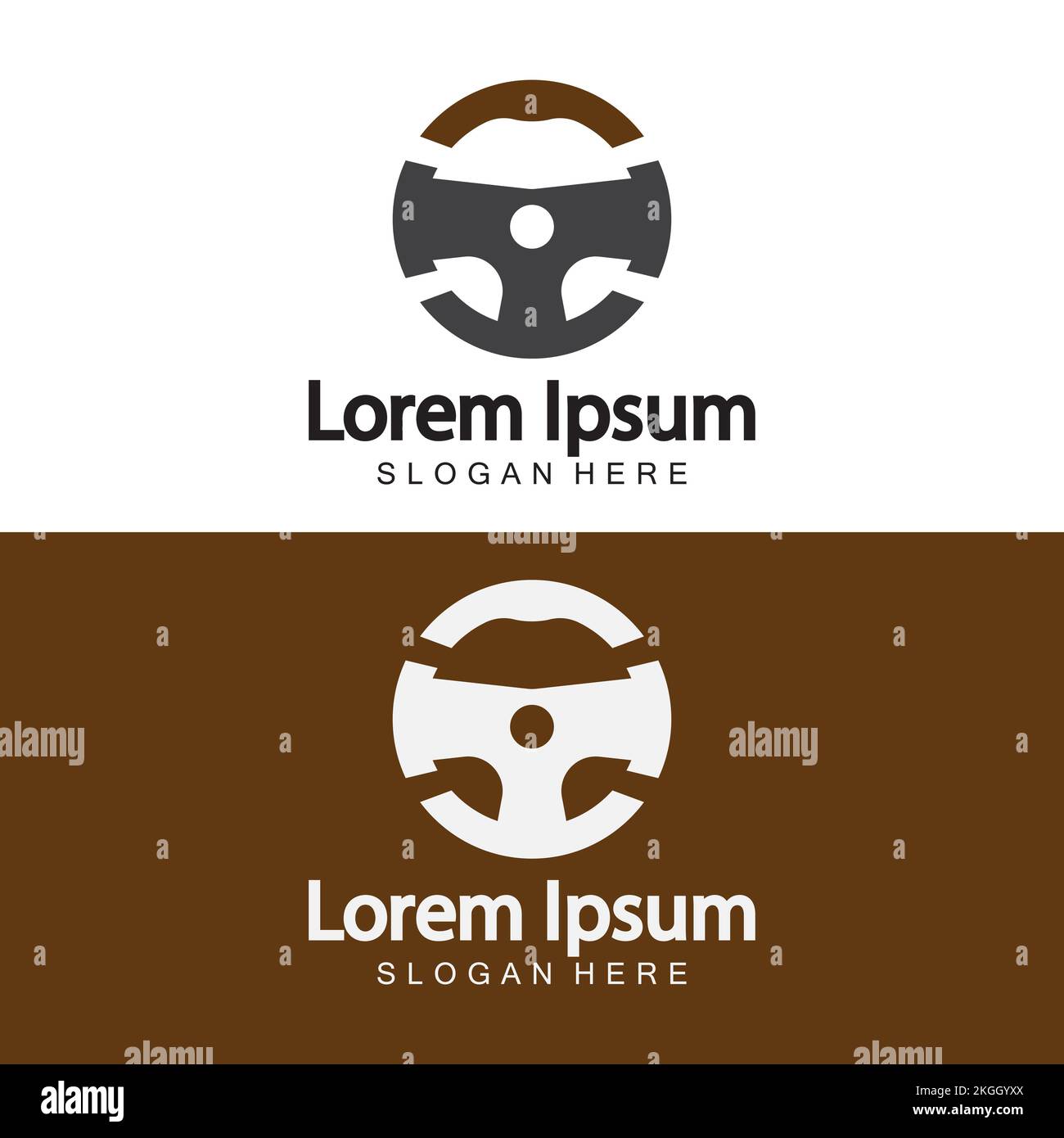 Steering wheel logo. Vector illustration Stock Vector Image & Art - Alamy