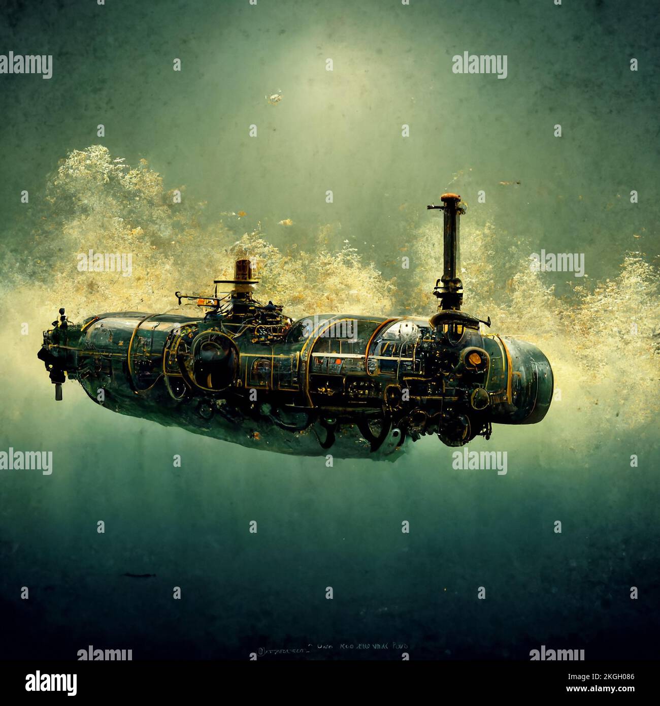 Steampunk style submarine hi-res stock photography and images - Alamy