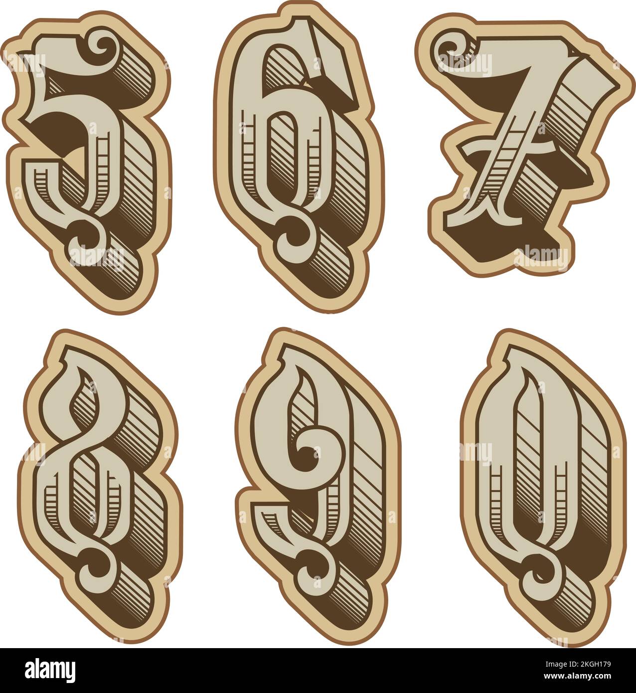 Vector Vector decorative cyrillic font. Eps-10 separated by groups and ...