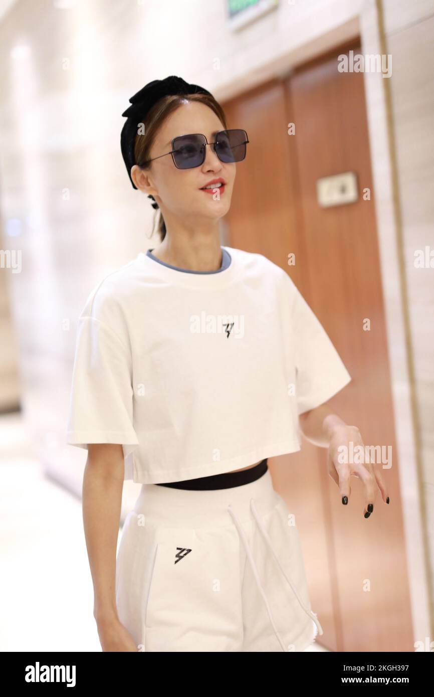 Chinese actress and director Zhang Xinyi was at work on the third ...