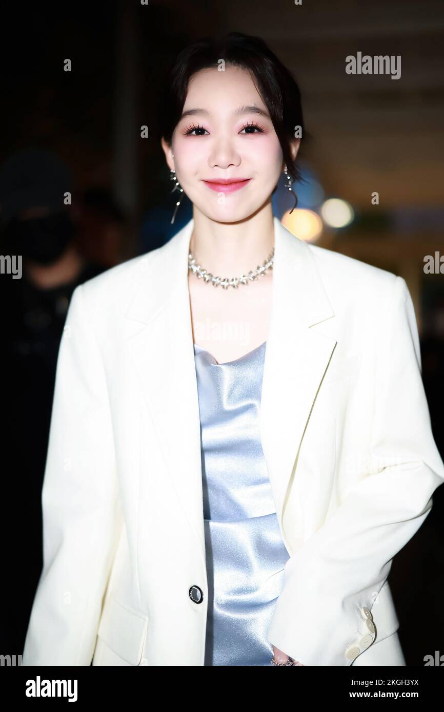 Chinese singer and actress Xu Mengjie came off work after activity in ...