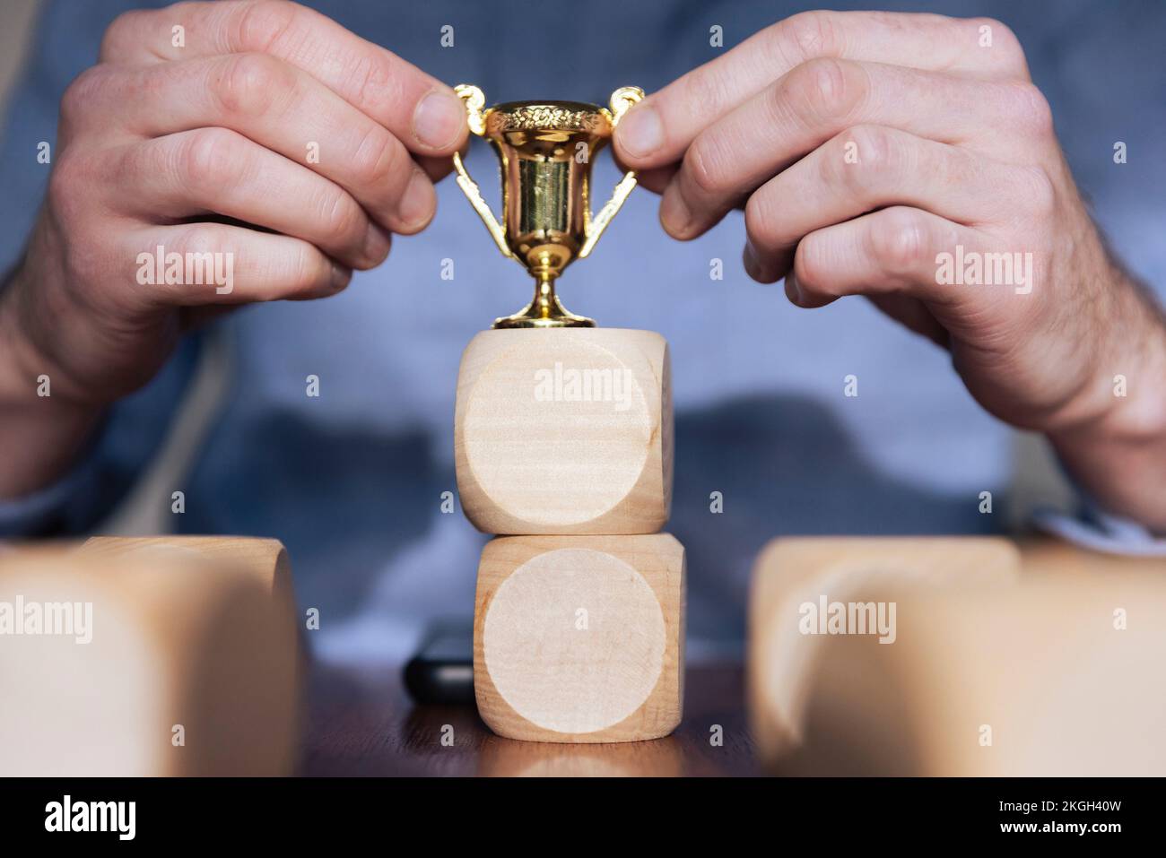 Large wooden blocks hi-res stock photography and images - Alamy