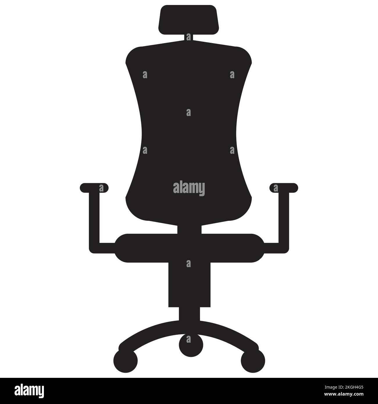 Armchair icon on white background. Chair sign. Office chair logo. flat ...