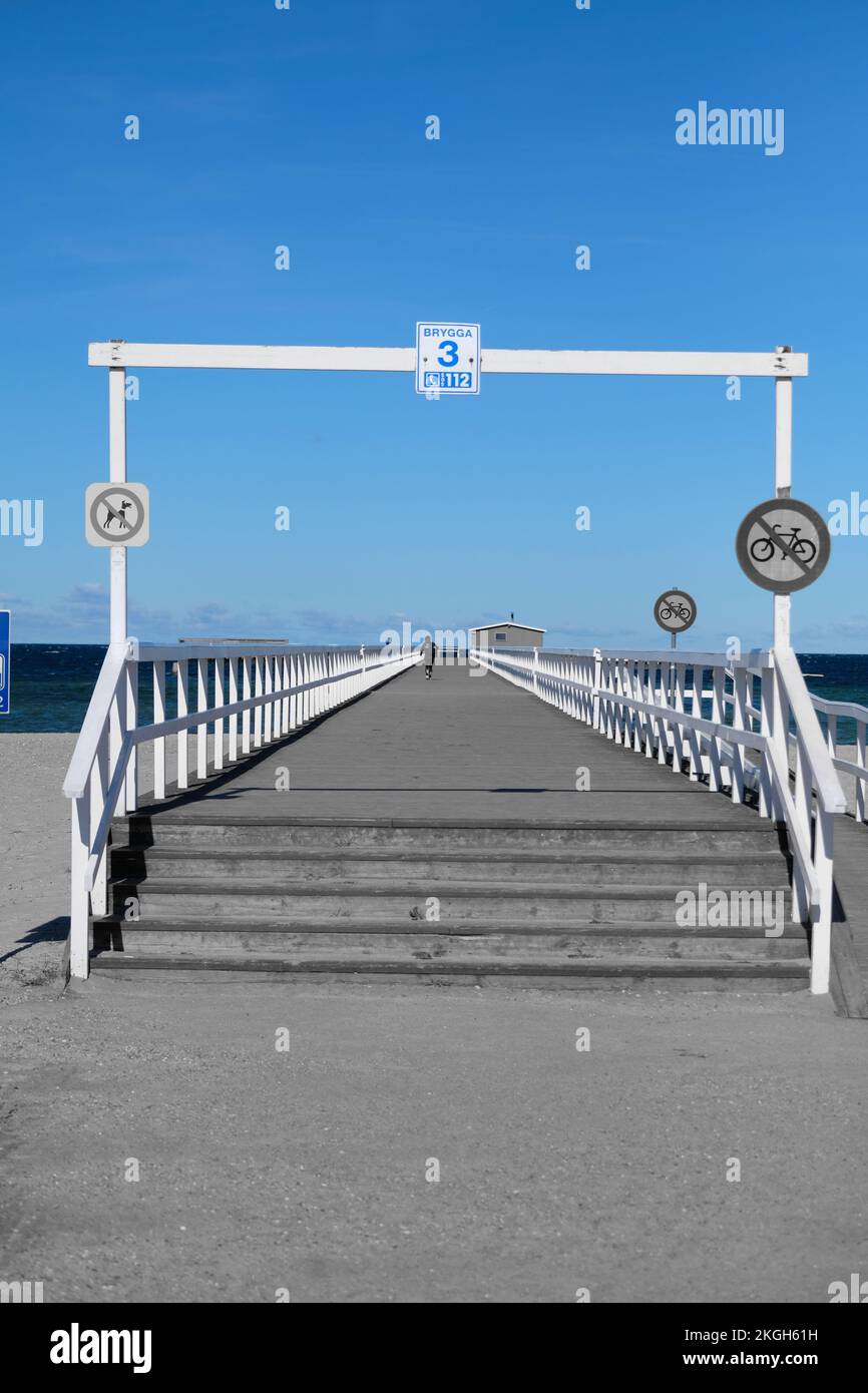 A pathway with stairs on the water Stock Photo - Alamy