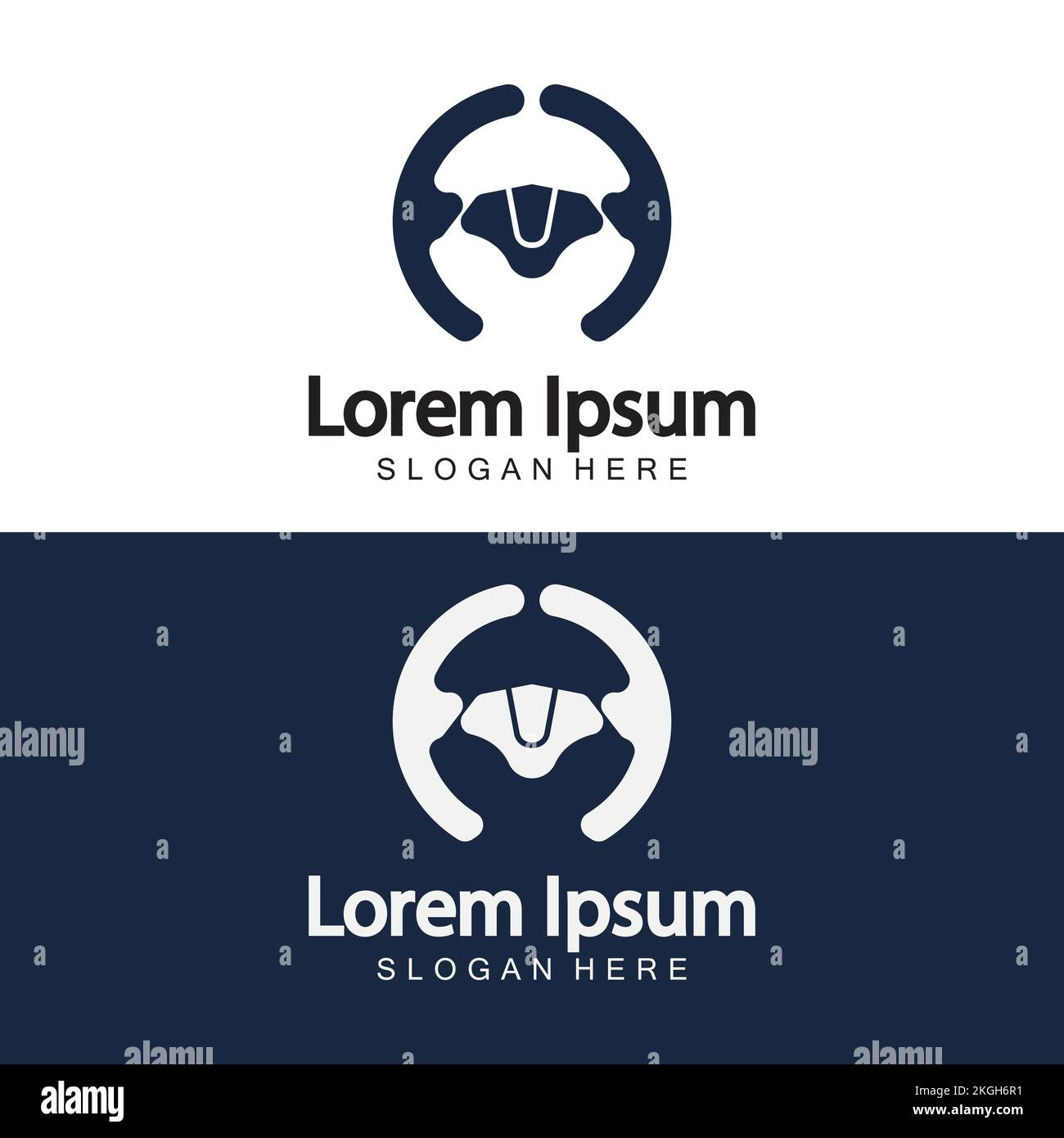 Steering wheel logo. Vector illustration Stock Vector Image & Art - Alamy