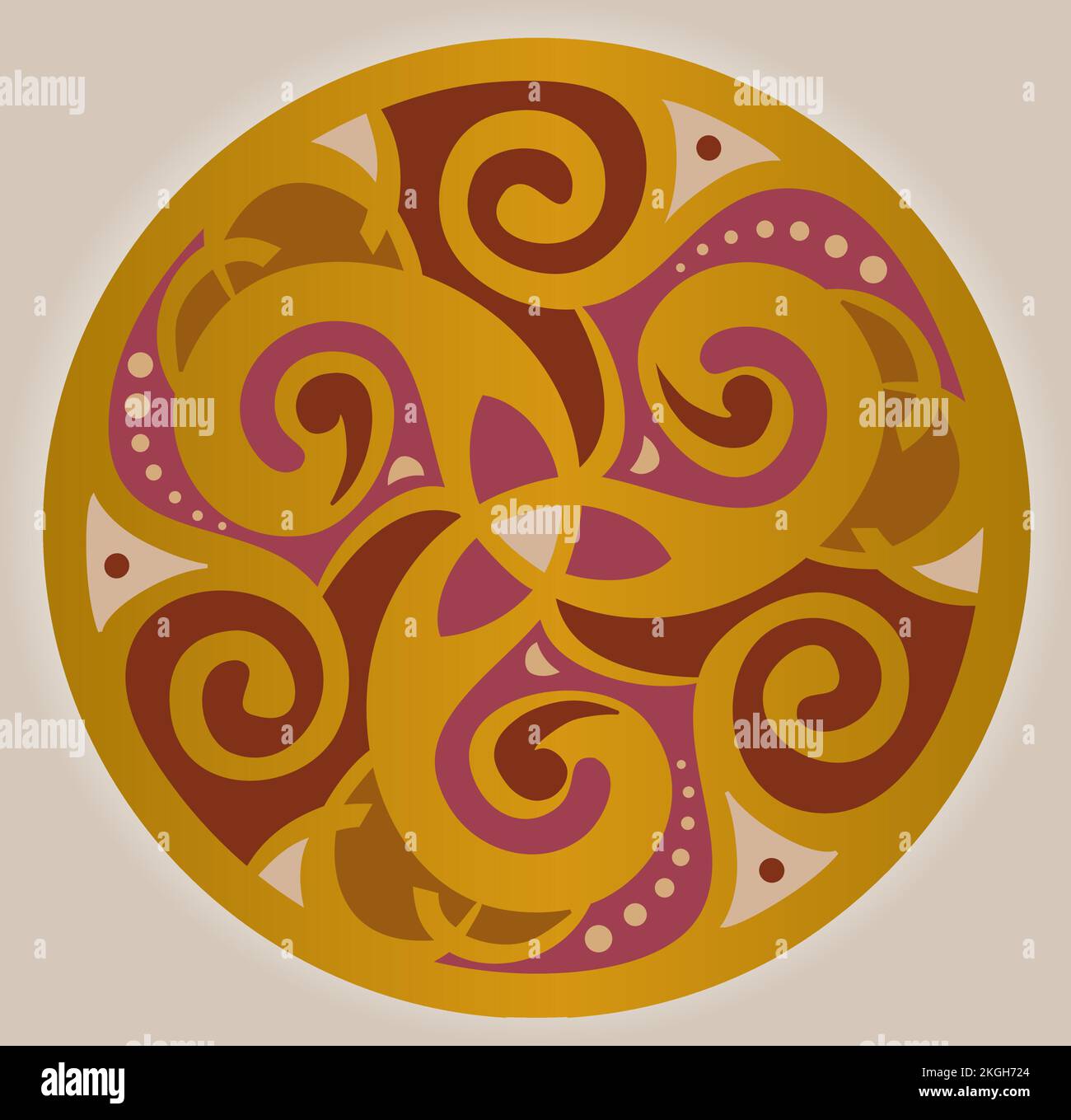 Celtic Symbol - Celtic Knot and Triskelion Circle - Trinity - Sacred ...