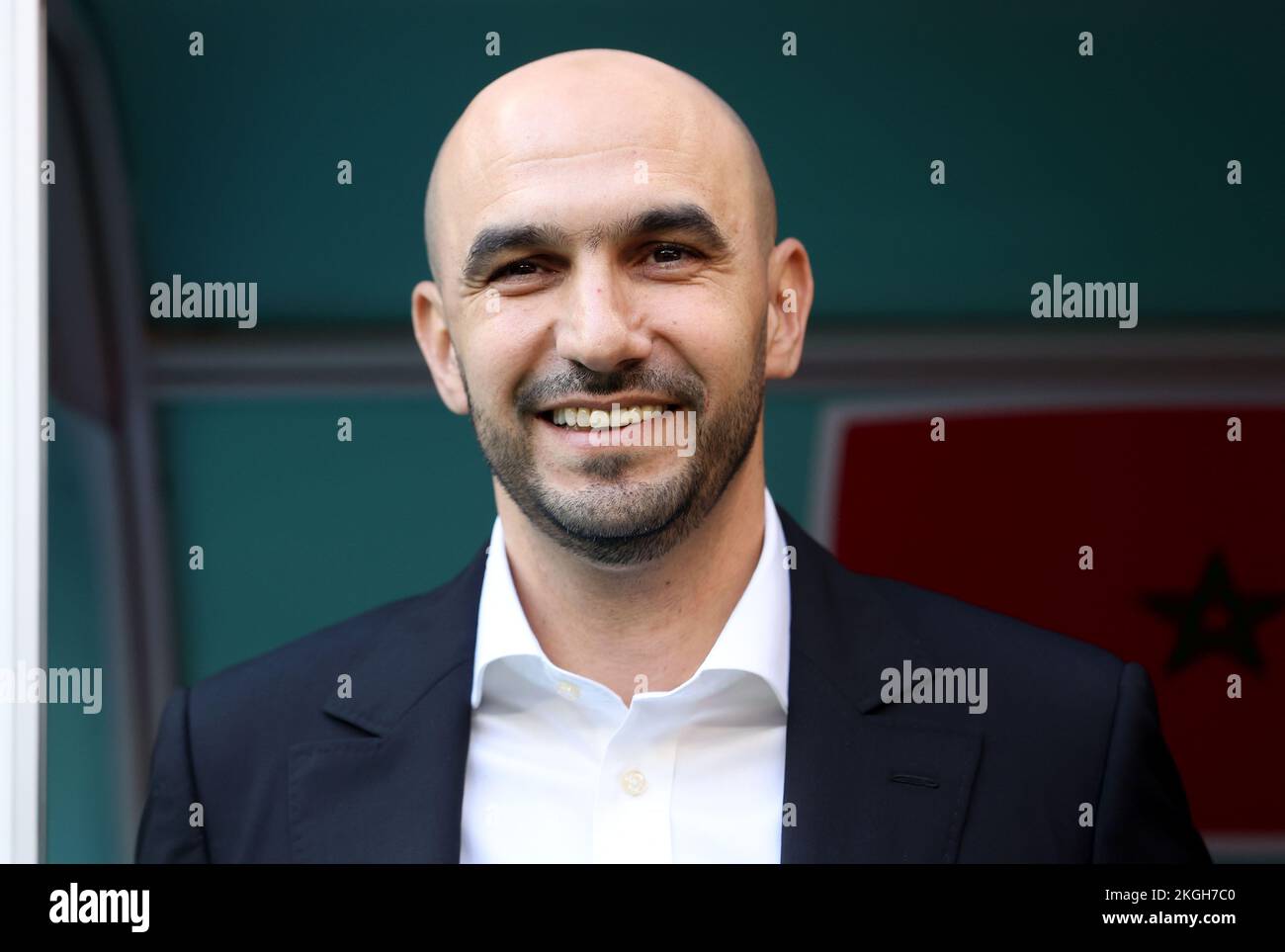 Al Khor, Qatar.November 23, 2022, : Walid Regragui, Head Coach of ...