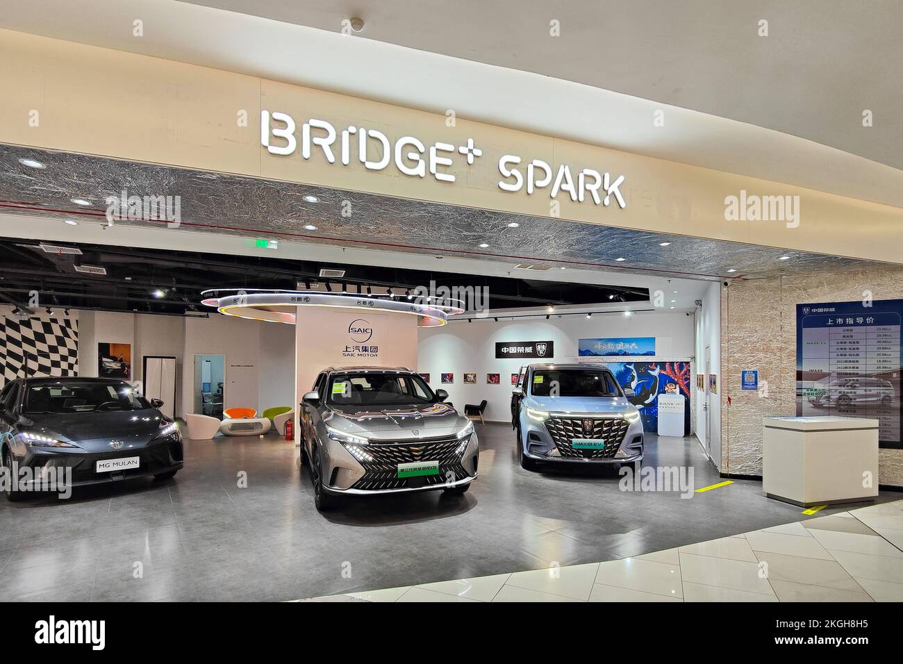 SHANGHAI, CHINA - NOVEMBER 23, 2022 - Several new energy vehicles of ...