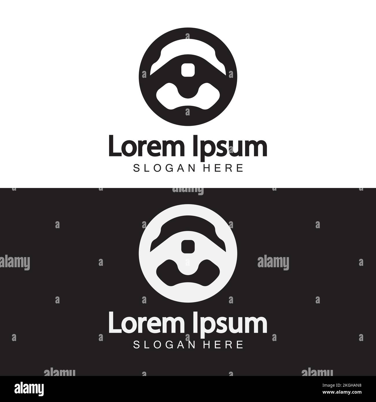 Steering wheel logo. Vector illustration Stock Vector Image & Art - Alamy