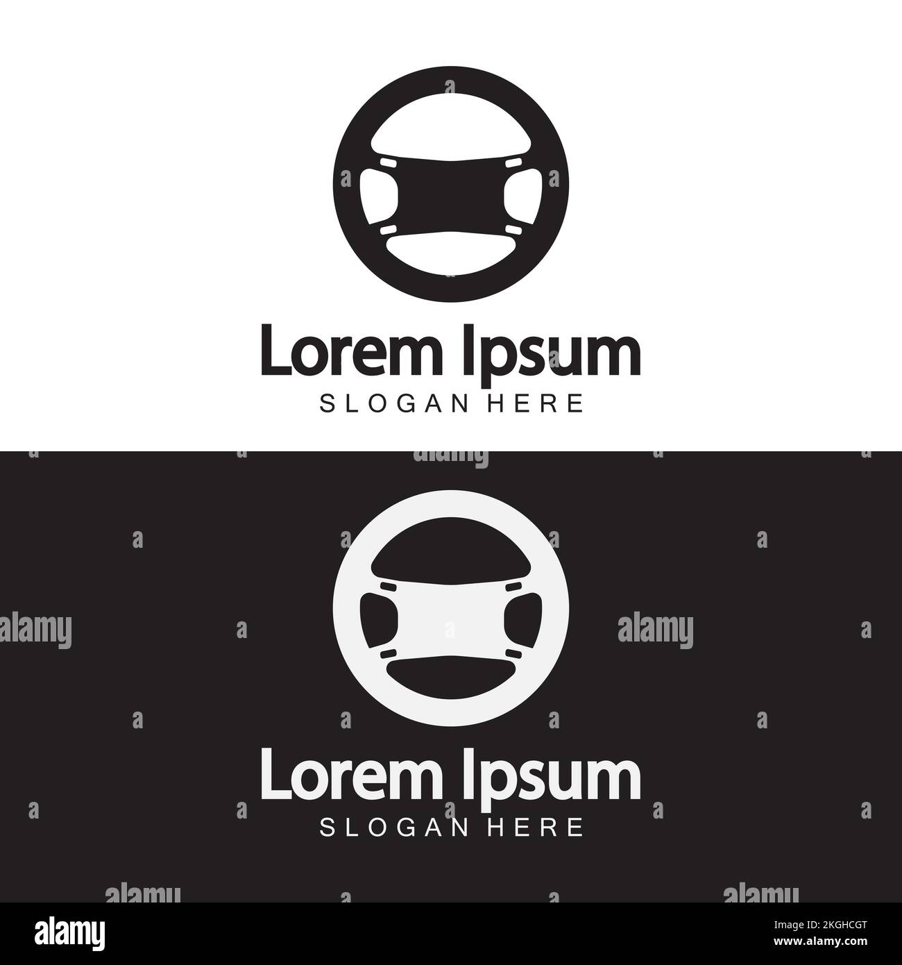 Steering wheel logo. Vector illustration Stock Vector Image & Art - Alamy