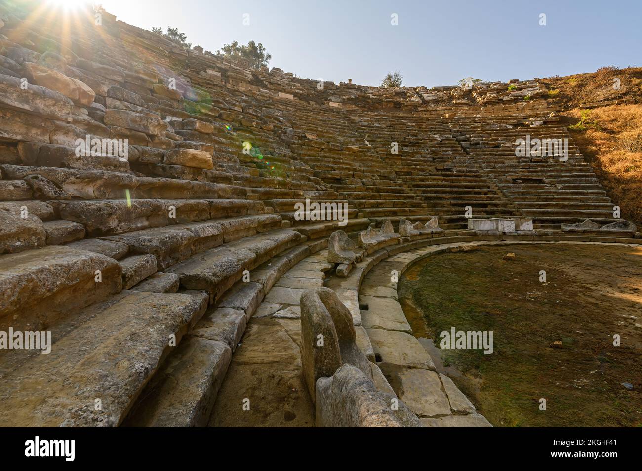 Roman amphitheater at Stratonikeia Ancient City in Eskihisar, Mugla ...