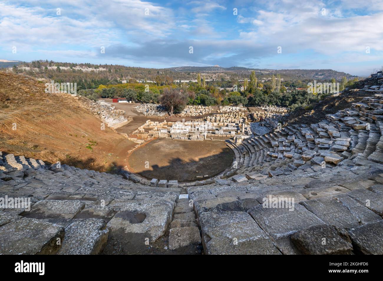 Roman amphitheater at Stratonikeia Ancient City in Eskihisar, Mugla ...