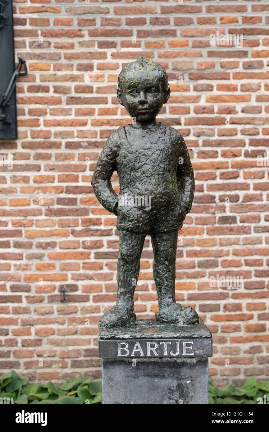 Statue of the young boy called Bartje in Assen the Netherlands Stock ...