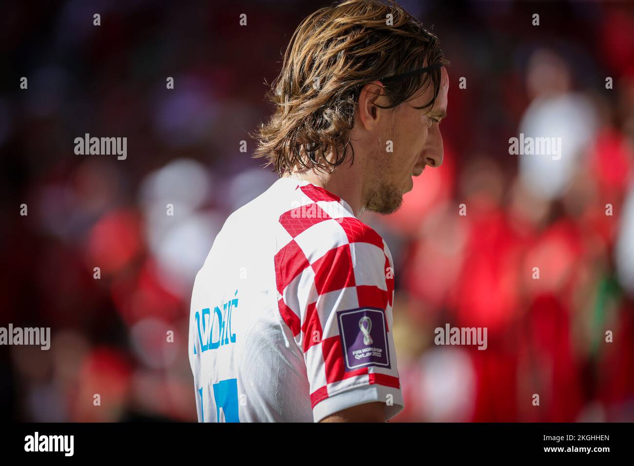 Al Khor, Qatar. 23rd Nov, 2022. Croatian Luka Modric pictured during a ...