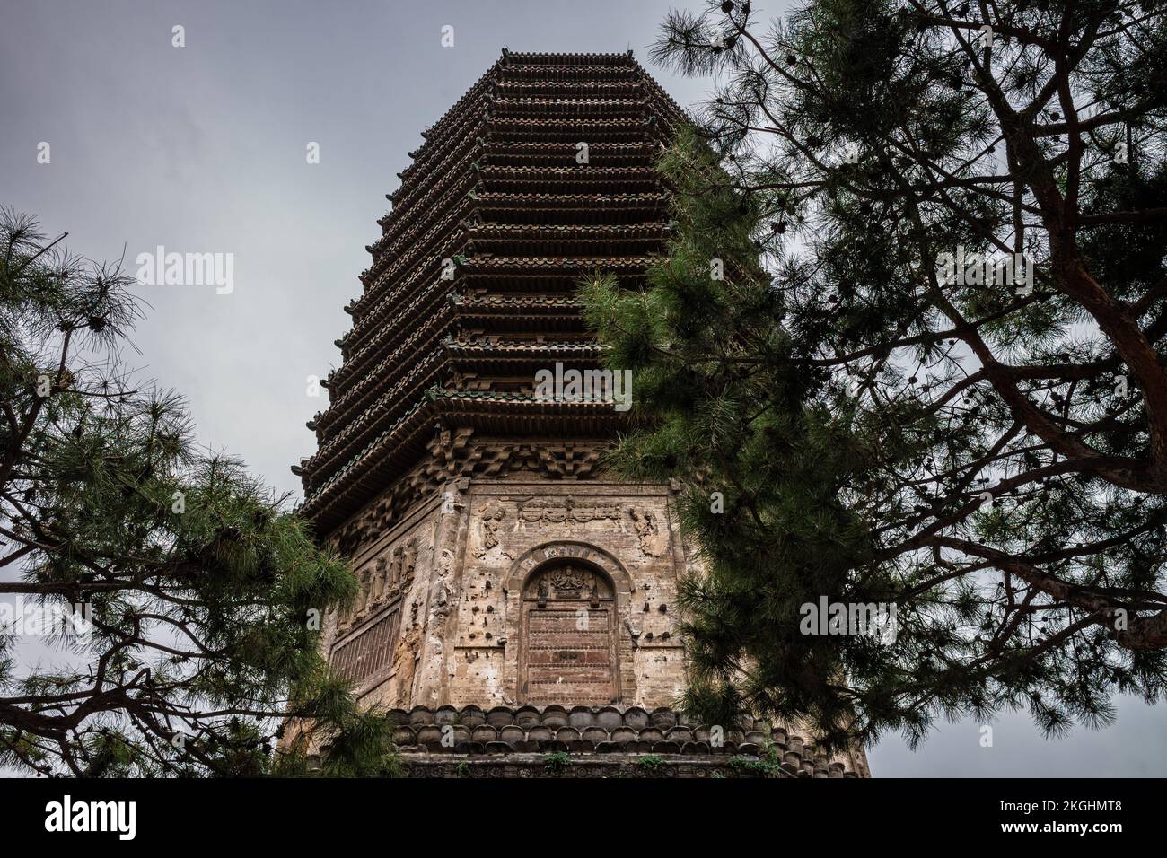 The Tianning Temple is the oldest ground building in Beijing which has a 903-year history ...