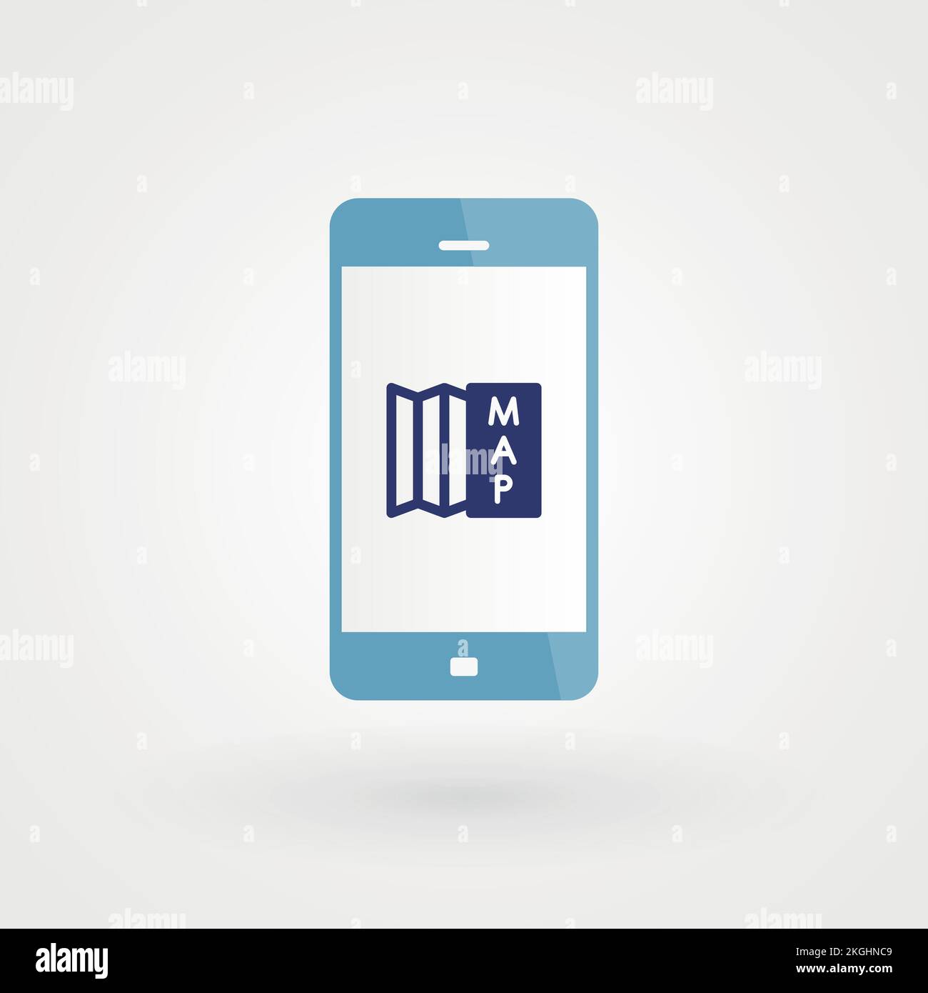 Smart route planning Stock Vector Images - Alamy