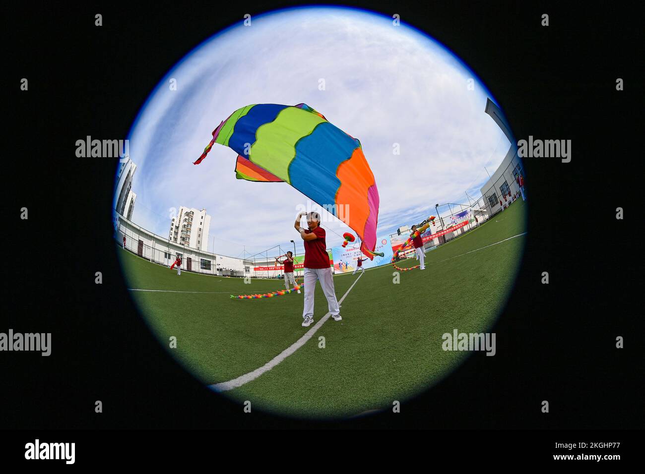 The Diabolo competition in National Games in Qingzhou City, east China ...
