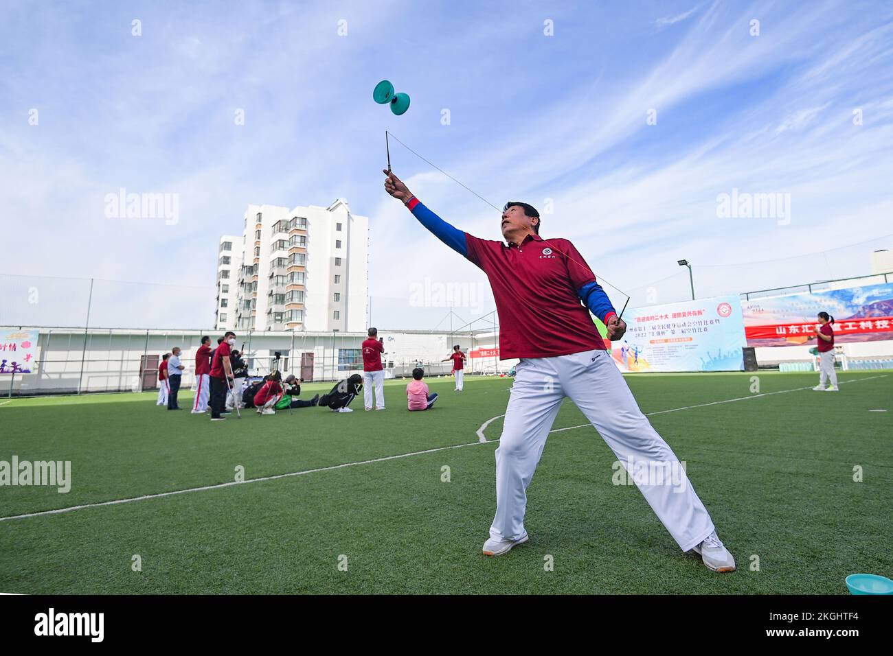 The Diabolo competition in National Games in Qingzhou City, east China ...