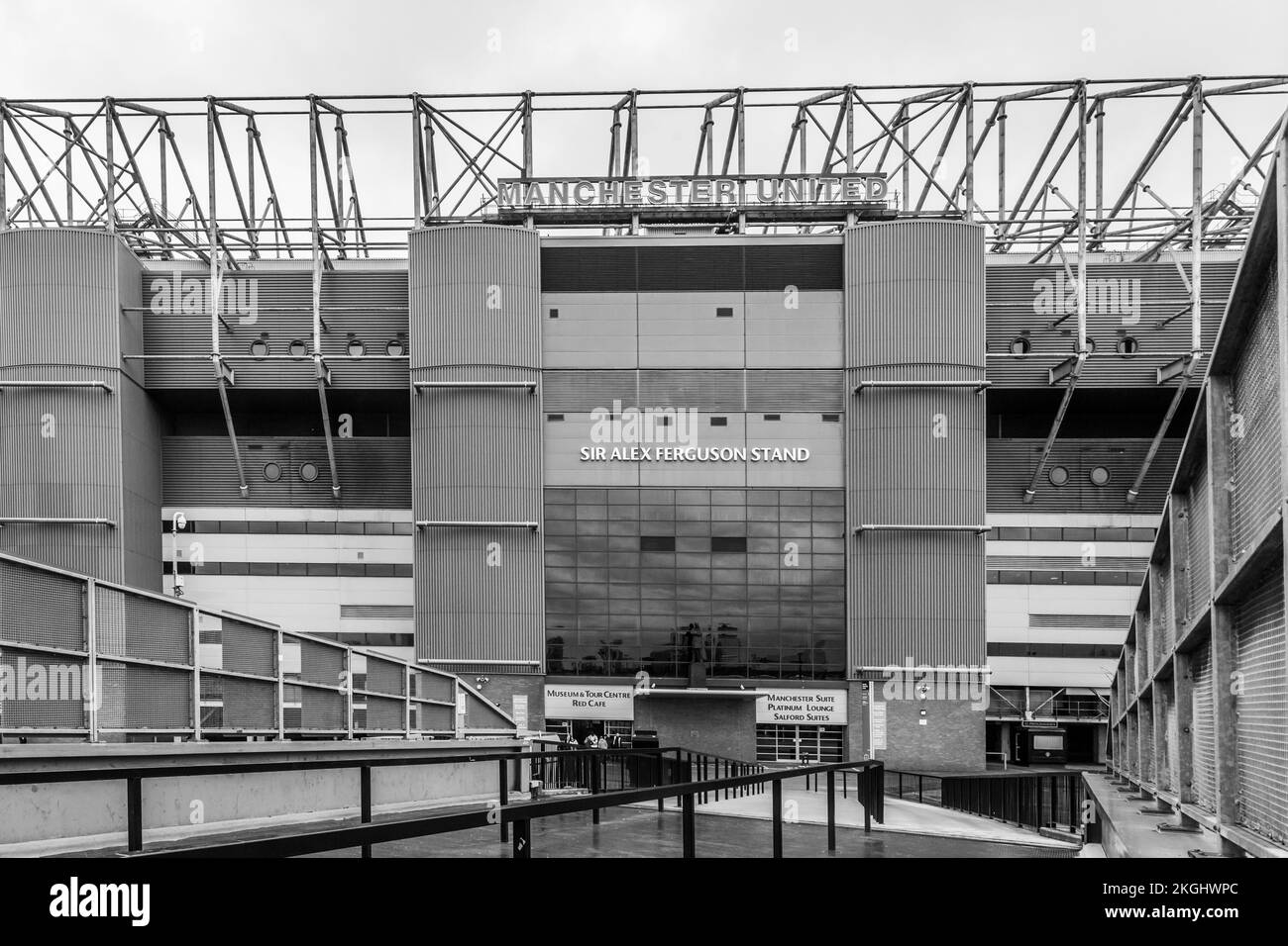 Manchester United's Old Trafford stadium, Manchester Stock Photo - Alamy