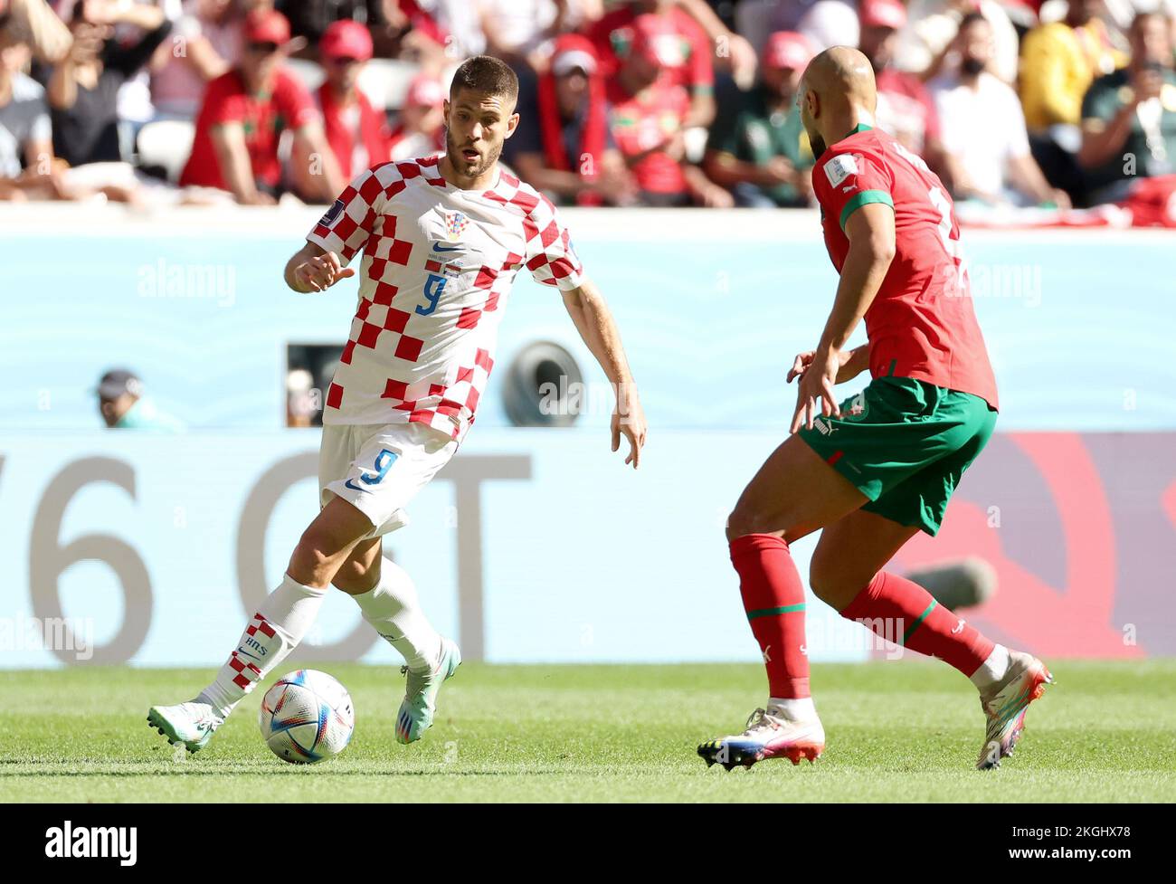 Al Khor, Qatar.November 23, 2022, Andrej Kramaric controls a ball ...